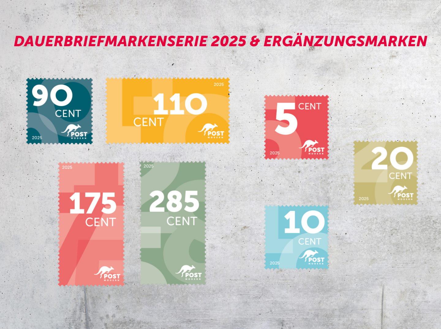 Neue Briefmarken Dauerserie - PostModern